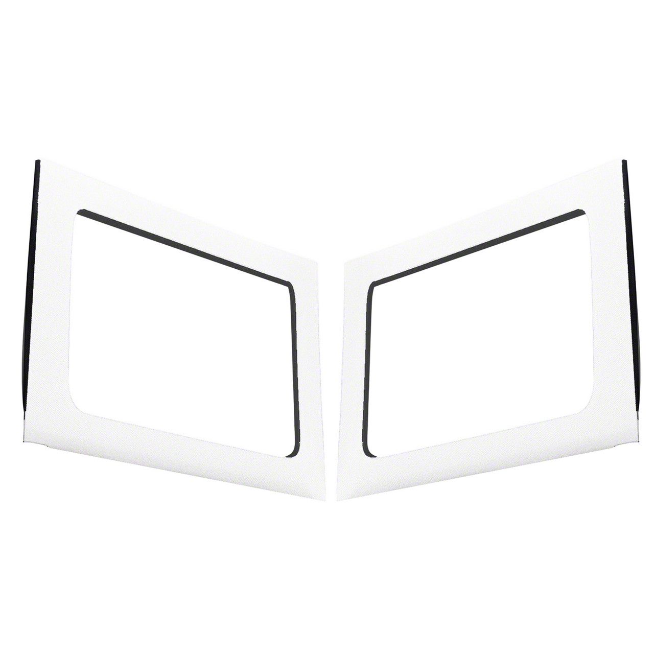 Jeep Wrangler Sound Deadening Rear Side Window Kit; White Original ...