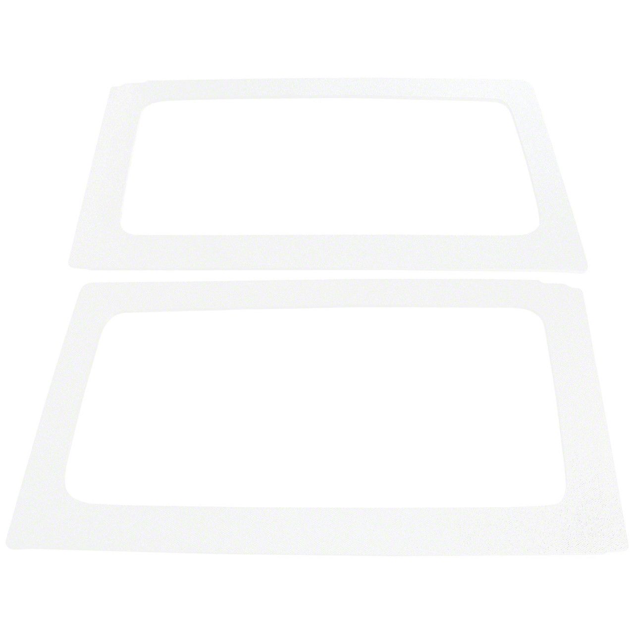 Jeep Wrangler Sound Deadening Rear Side Window Kit; White Original ...