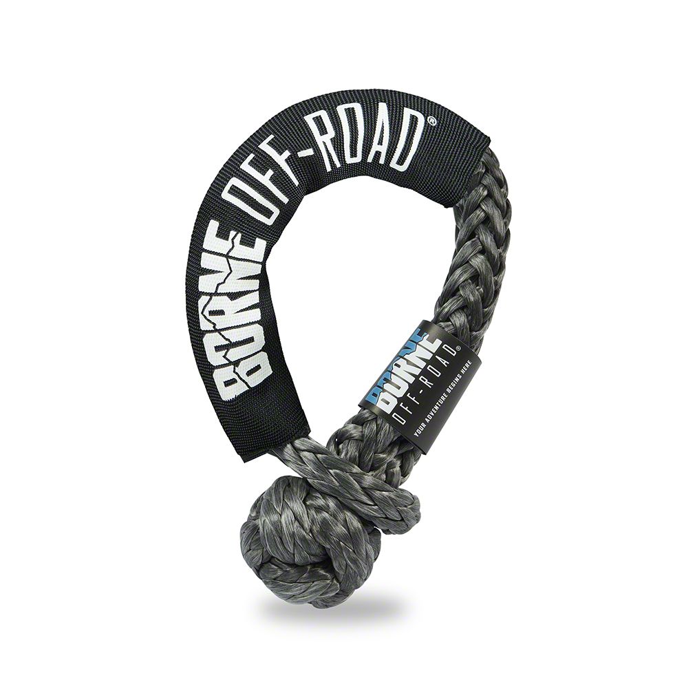 Jeep Wrangler 1/2-Inch x 20-Inch Soft Shackle; Grey - Free Shipping