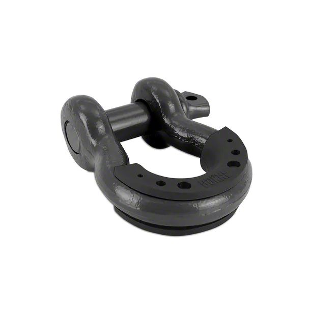 Jeep Wrangler 3/4-Inch D-Ring Shackle Set; Gunmetal - Free Shipping