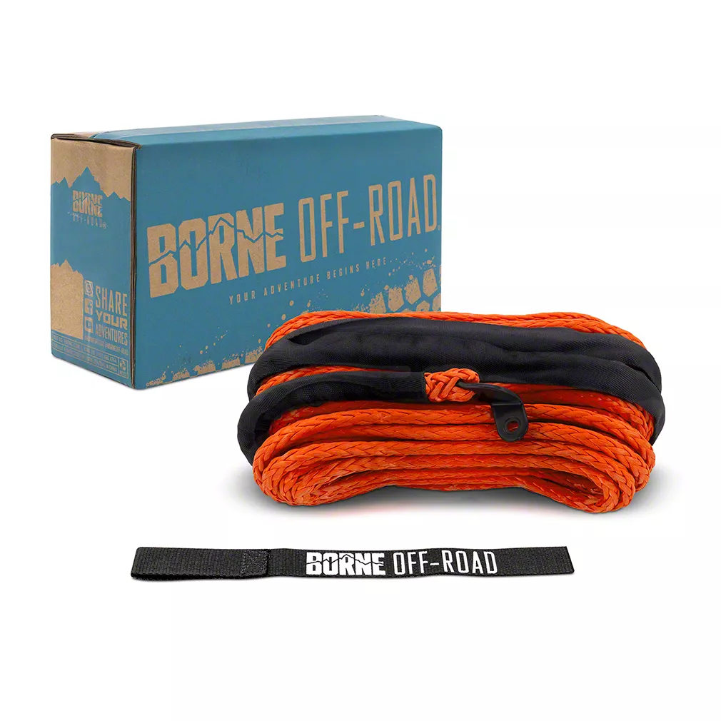Jeep Wrangler 3/8-Inch x 85-Foot Synthetic Rope; Orange - Free Shipping