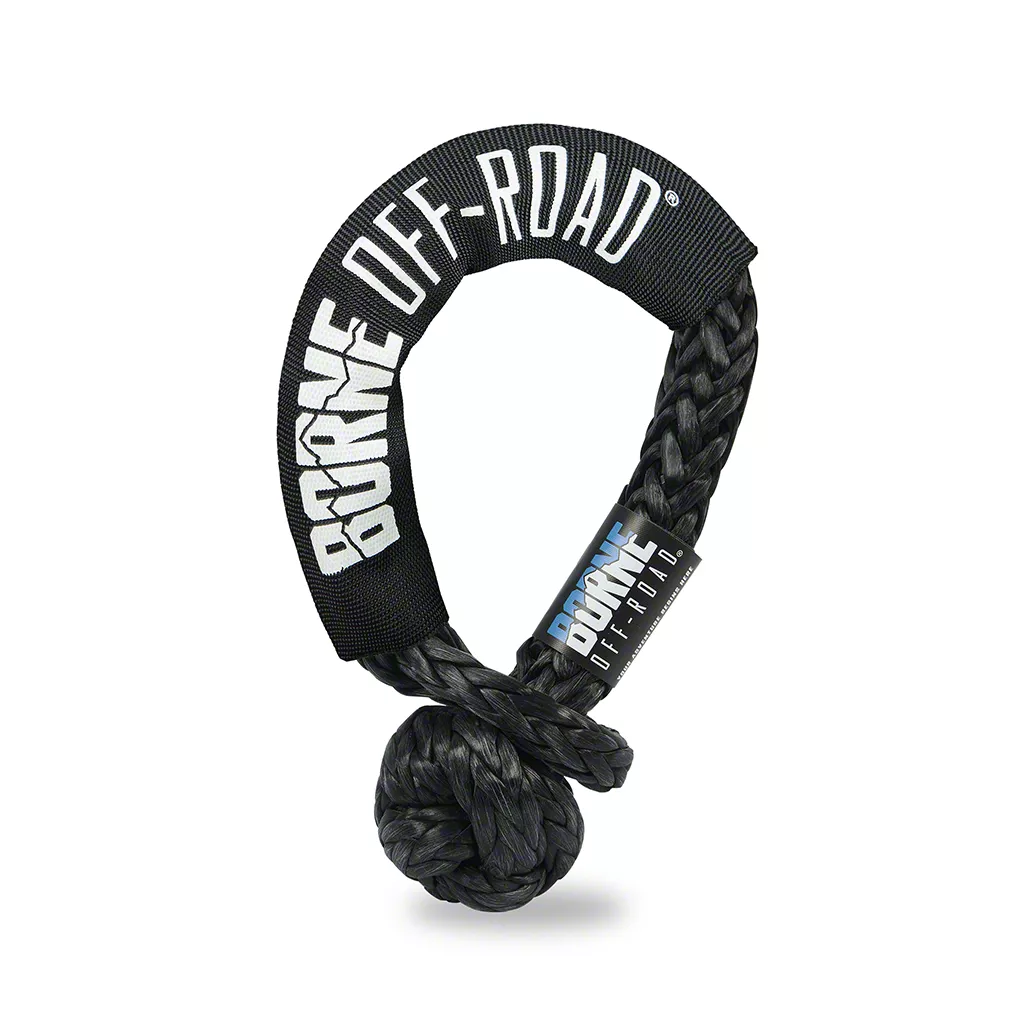 Jeep Wrangler 7/16-Inch Soft Shackle; Black - Free Shipping