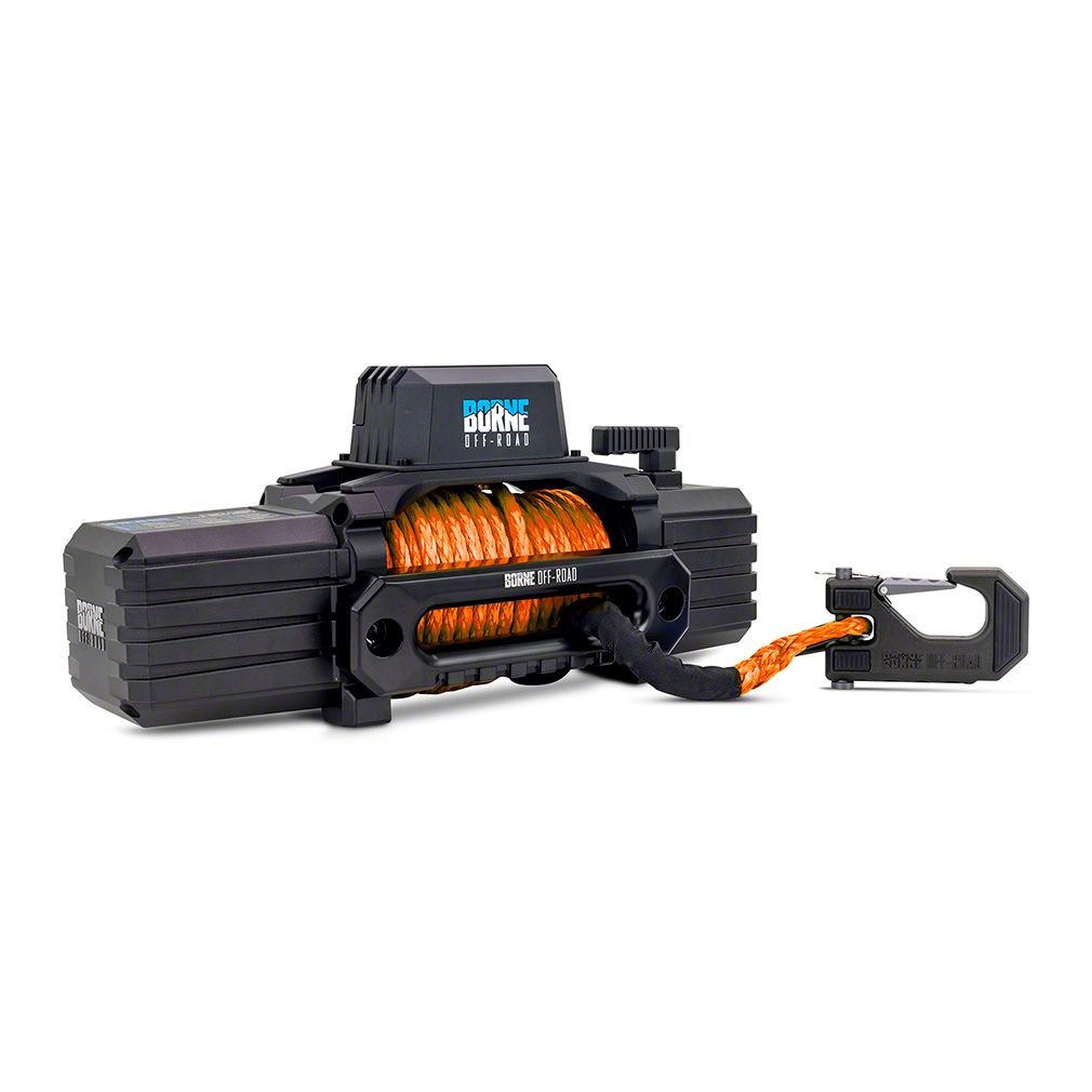 Tacoma 10,000 lb. Winch with Orange Synthetic Rope (Universal; Some ...