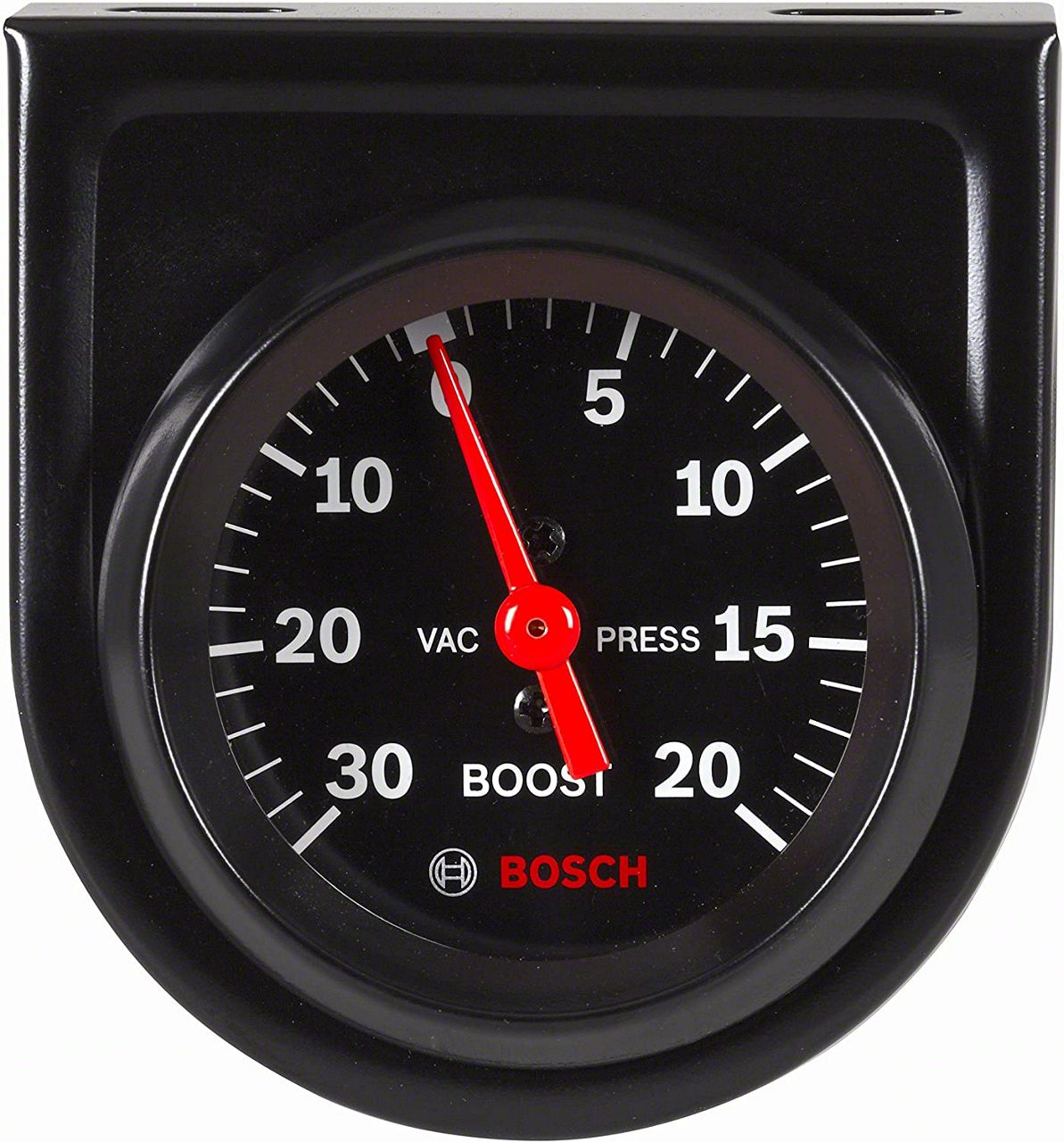 Bosch Bronco Black Styleline Boost/Vacuum Gauge; Mechanical SP0F000050 ...
