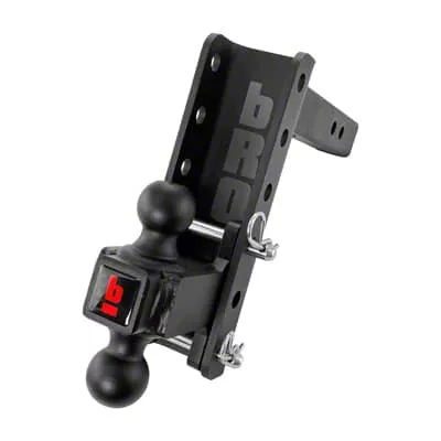 bROK Bronco 2-Inch Reciever Channel Mount Hitch with Dual Ball Mount ...