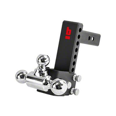 bROK Tundra 2-Inch Receiver Adjustable Hitch with Rotating Tri-Ball ...