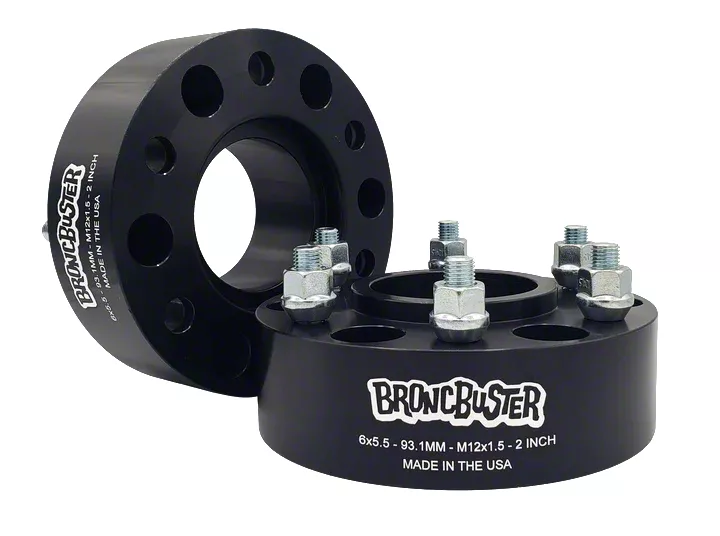 BroncBuster Bronco BroncMonster 2-Inch Hub-Centric Wheel Spacers BBWT ...