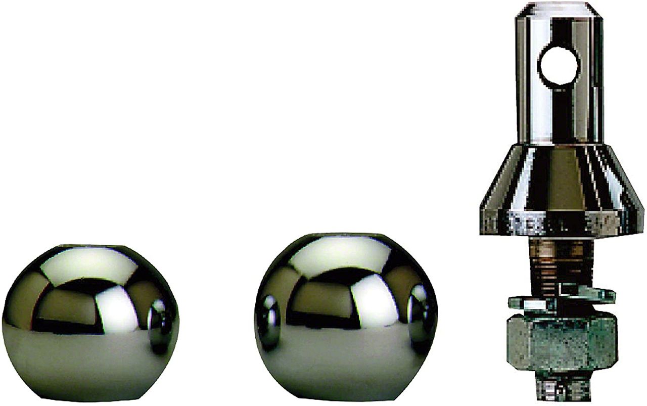 Bronco 1-Inch Shank Interchangeable Hitch Ball Set; 1-7/8 to 2-Inch ...