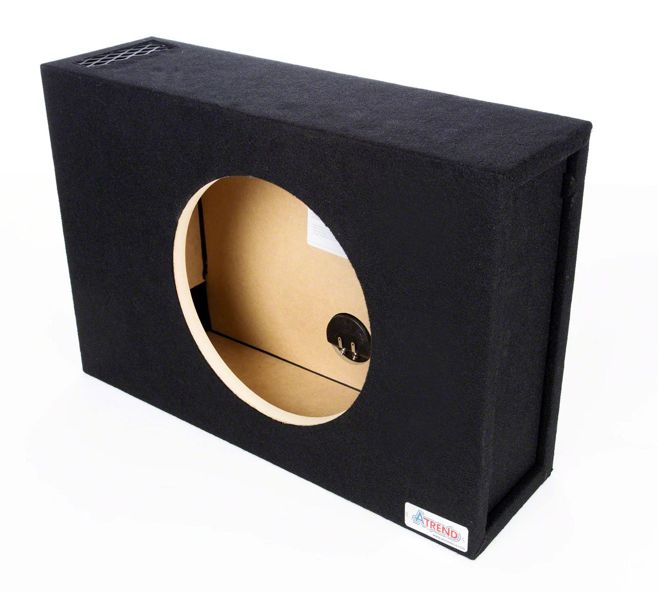 Bronco 12-Inch Single Shallow Mount Vented with 300.1SBA Amp Subwoofer ...
