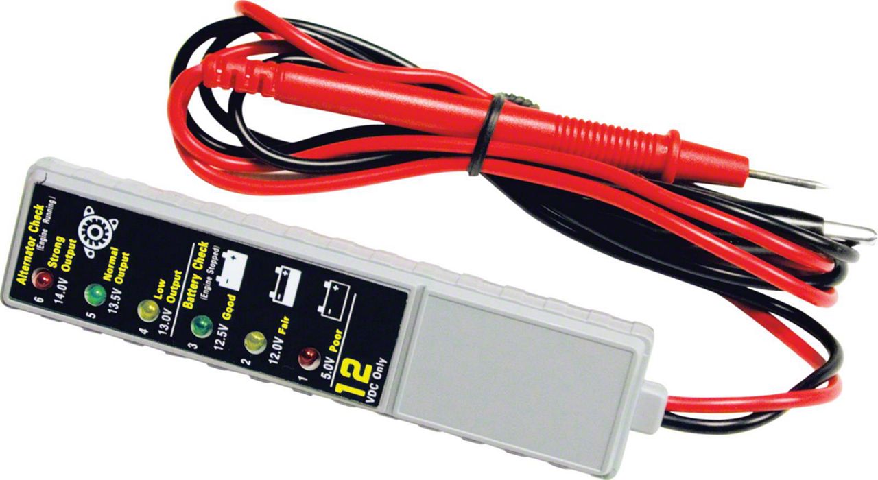 Bronco 12 Volt LED Battery Tester - Free Shipping