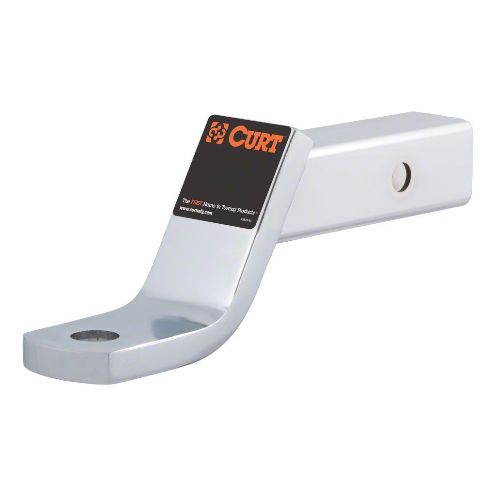 Bronco 2-Inch Receiver Hitch Class III Ball Mount; 4-Inch Drop ...