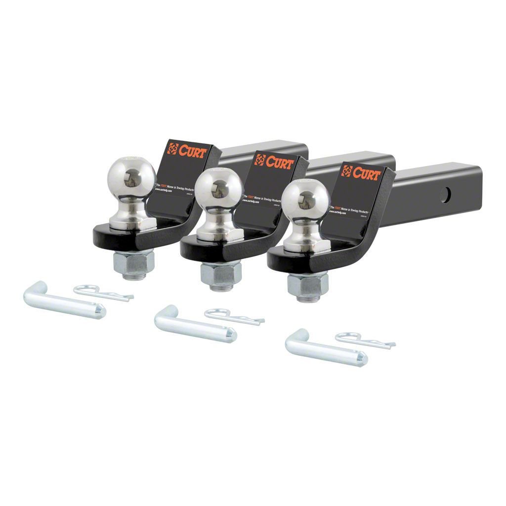 Bronco 2-Inch Receiver Hitch Loaded Ball Mounts with 2-Inch Balls; 2 ...