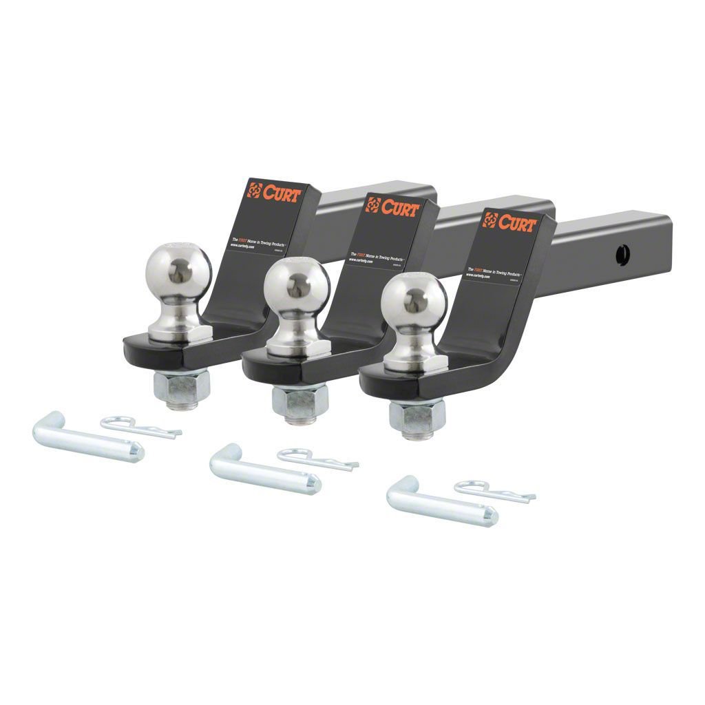 Bronco 2-Inch Receiver Hitch Loaded Ball Mounts with 2-Inch Balls; 4 ...