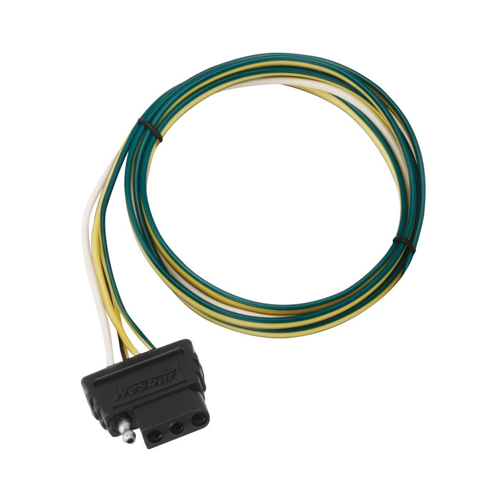 Bronco 4-Flat Vehicle End Connector; 72-Inch Long; 72-Inch Ground; With ...