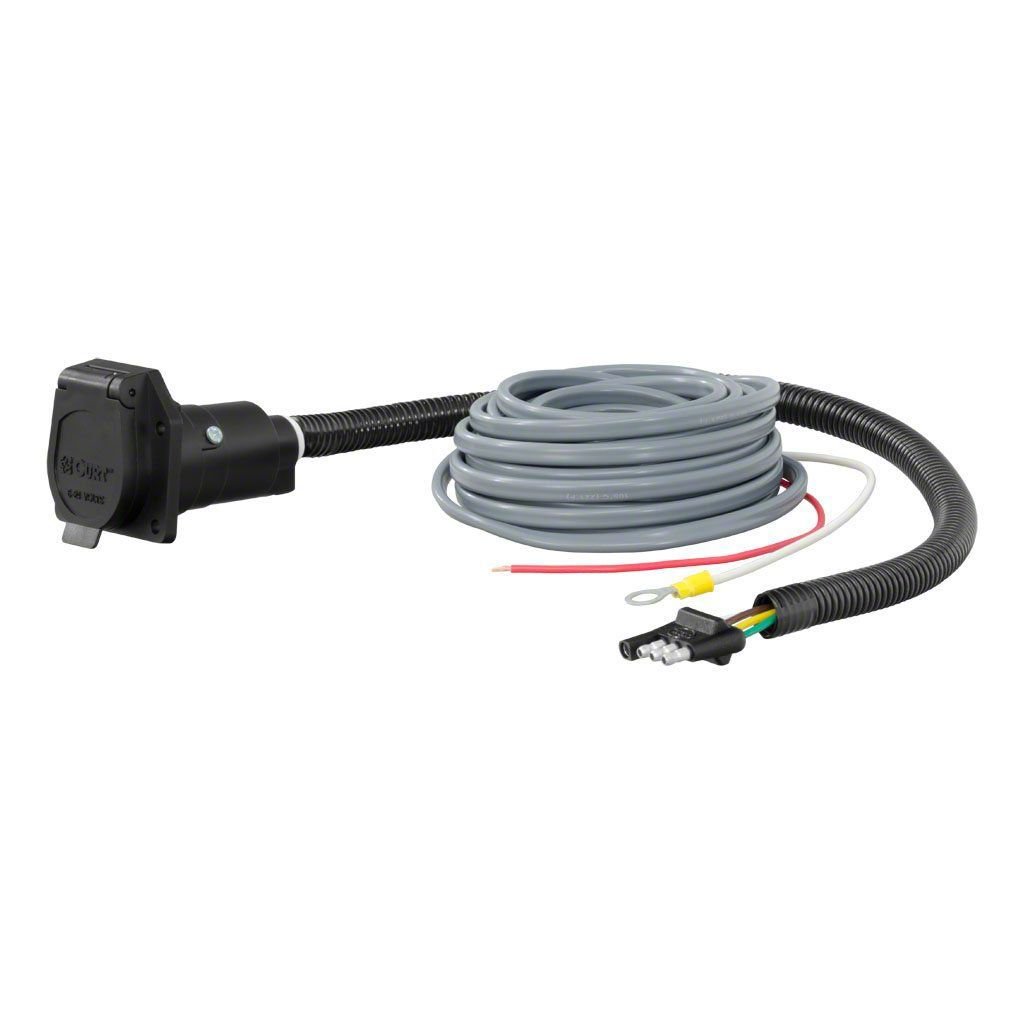 Bronco 4-Way Flat Electrical Adapter with Brake Controller Wiring ...