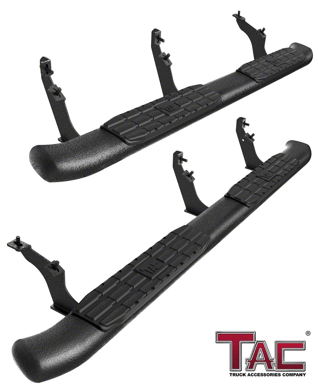 Bronco 4.25-Inch PNC Oval Side Step Bars; Textured Black (21-25 Bronco ...