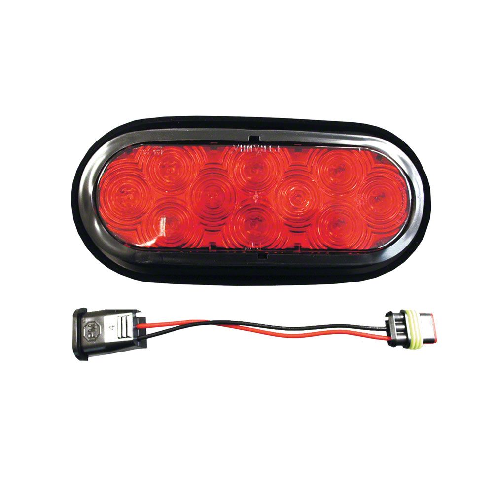 Bronco 6-Inch Oval LED Tail Lamp with Grommet and Plug, Horizontal ...