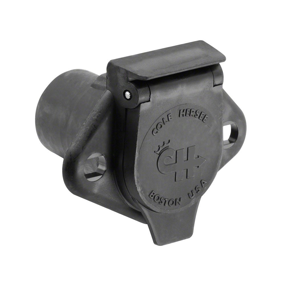 Bronco 7-Way Round Pin Agricultural Vehicle End Connector - Free Shipping