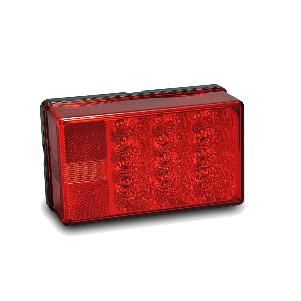 Bronco 8-Function LED Tail Light; Driver Side; With 3-Wire Pigtail ...