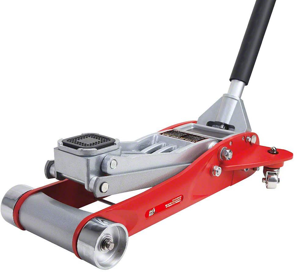Bronco Big Red Low Profile Aluminum Floor Jack; 3-Ton Capacity - Free ...