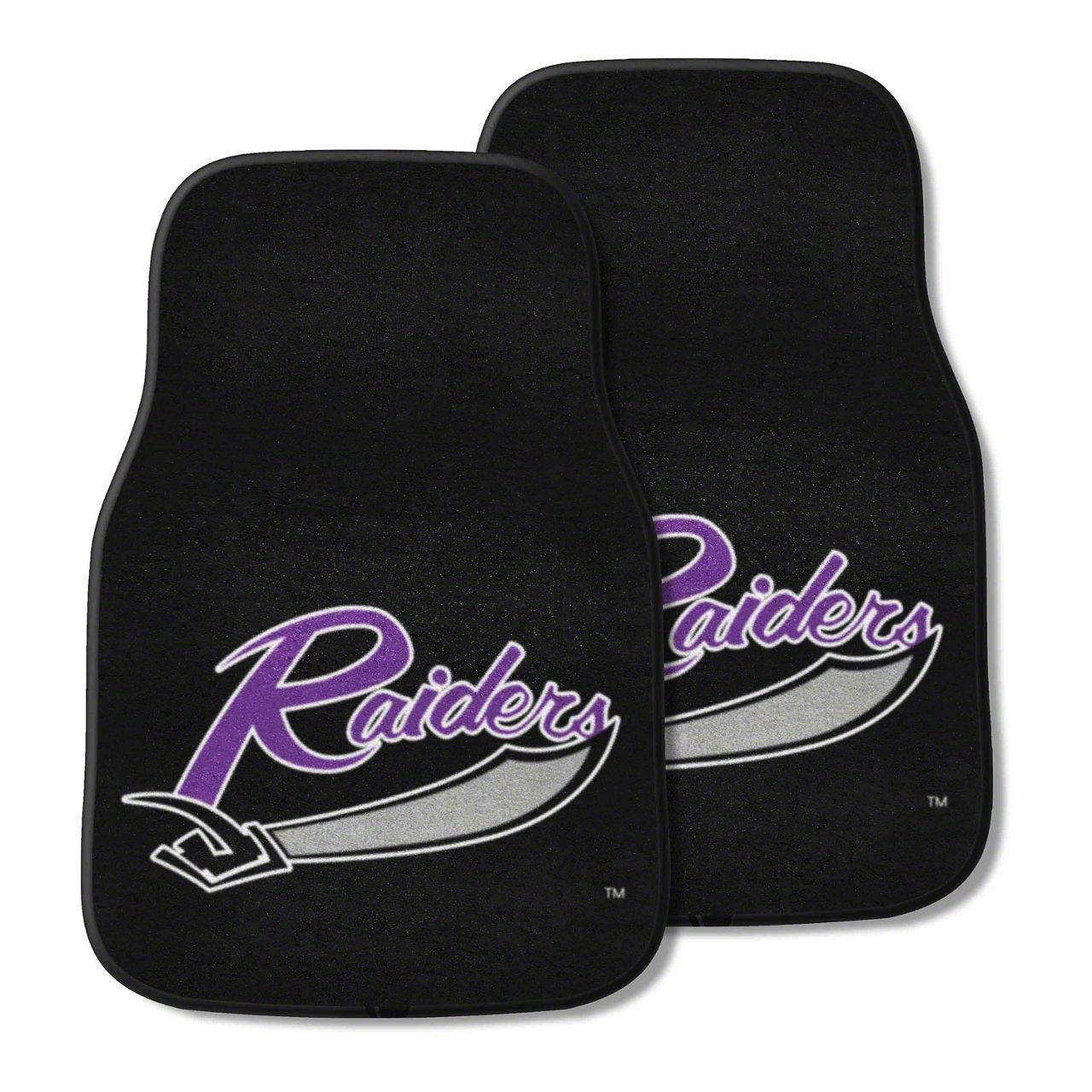 Bronco Carpet Front Floor Mats with University of Mount Union Raiders ...