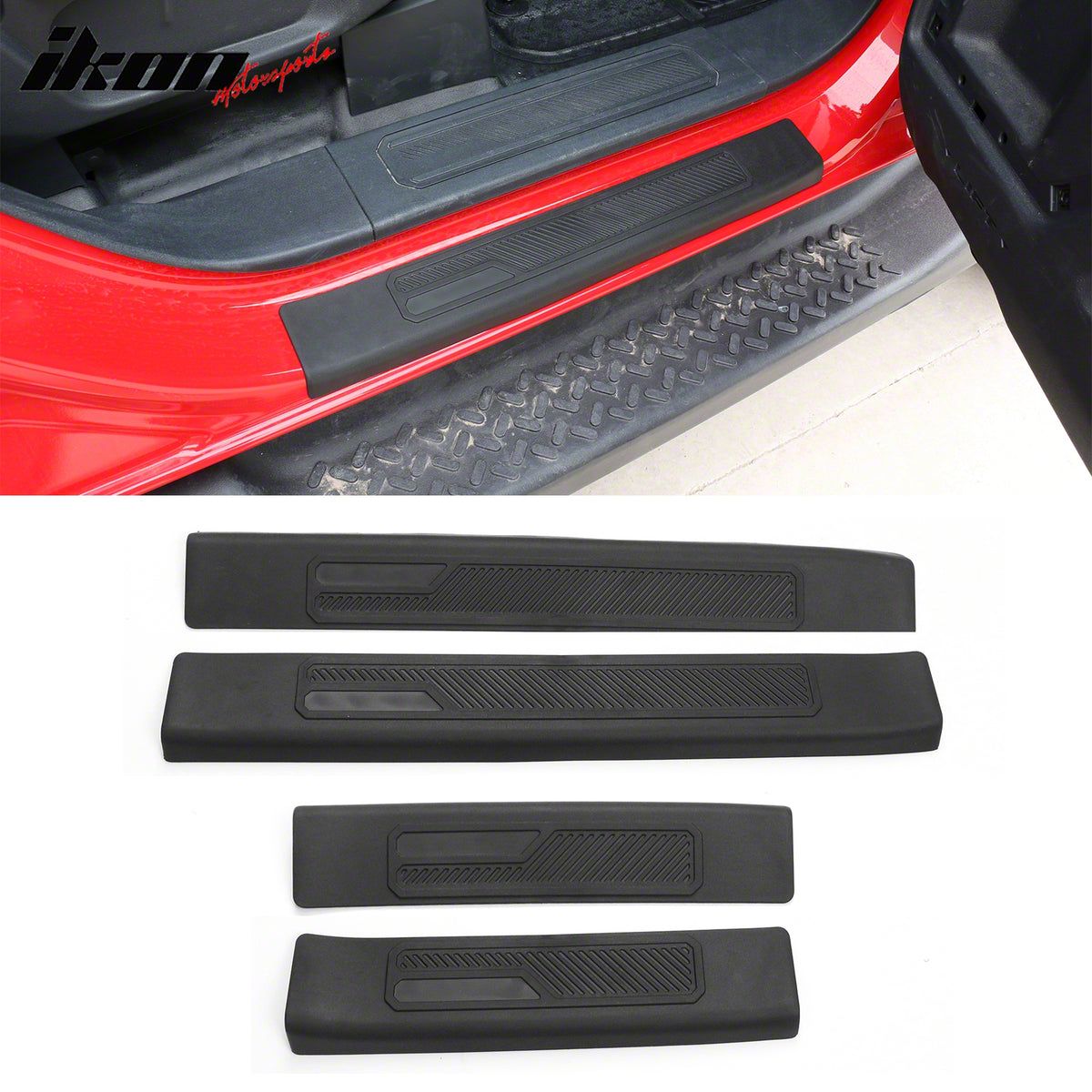 Bronco Door Sill Entry Guards; Black (21-26 Bronco 4-Door) - Free Shipping