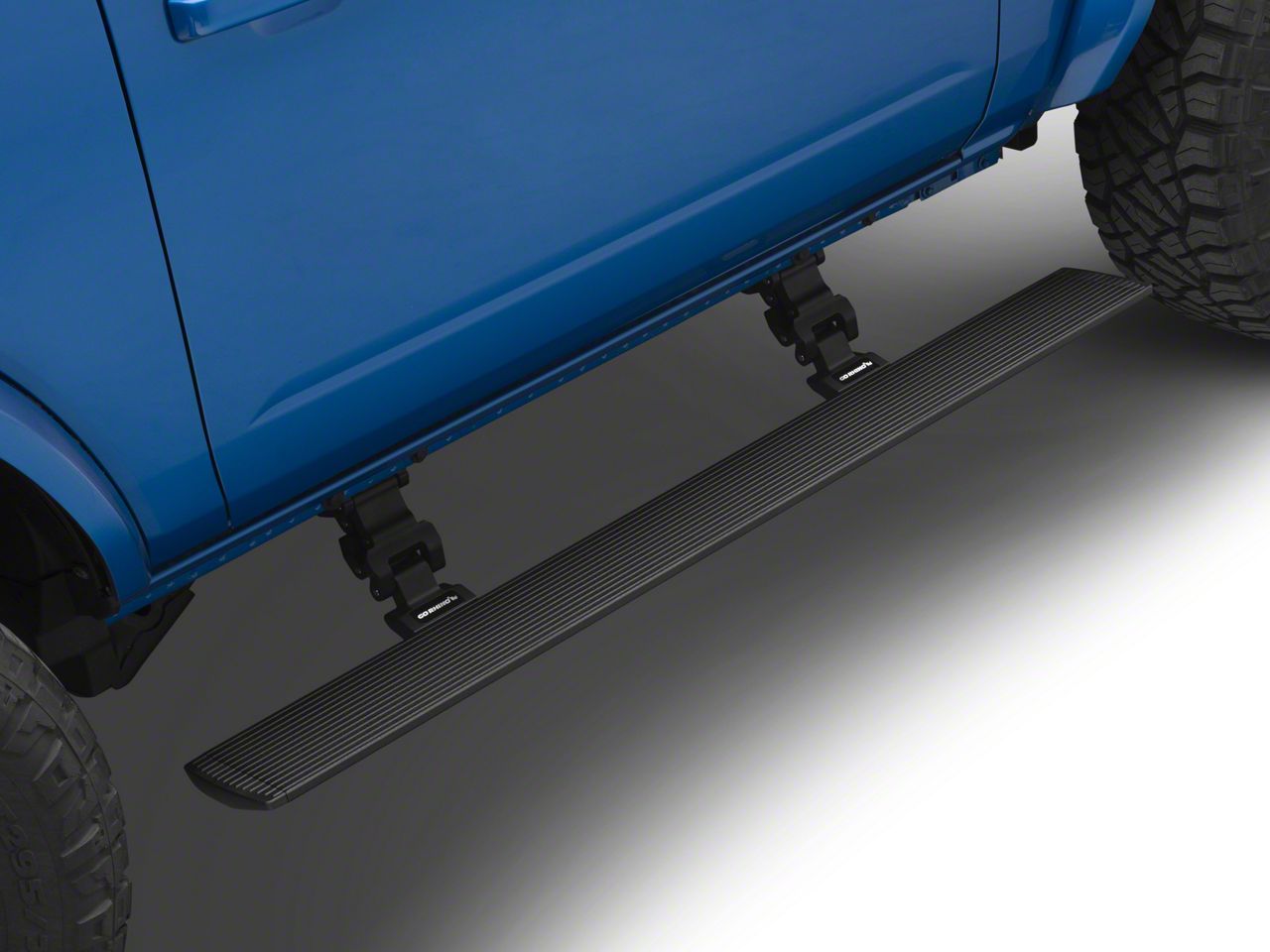 Go Rhino Bronco E-BOARD E1 Electric Running Boards; Textured Black ...
