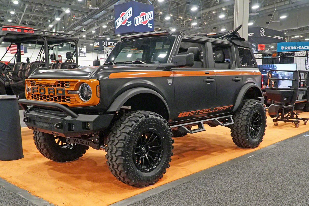 Bronco Fortis Front Bumper with Hoop; Textured Black (21-26 Bronco ...