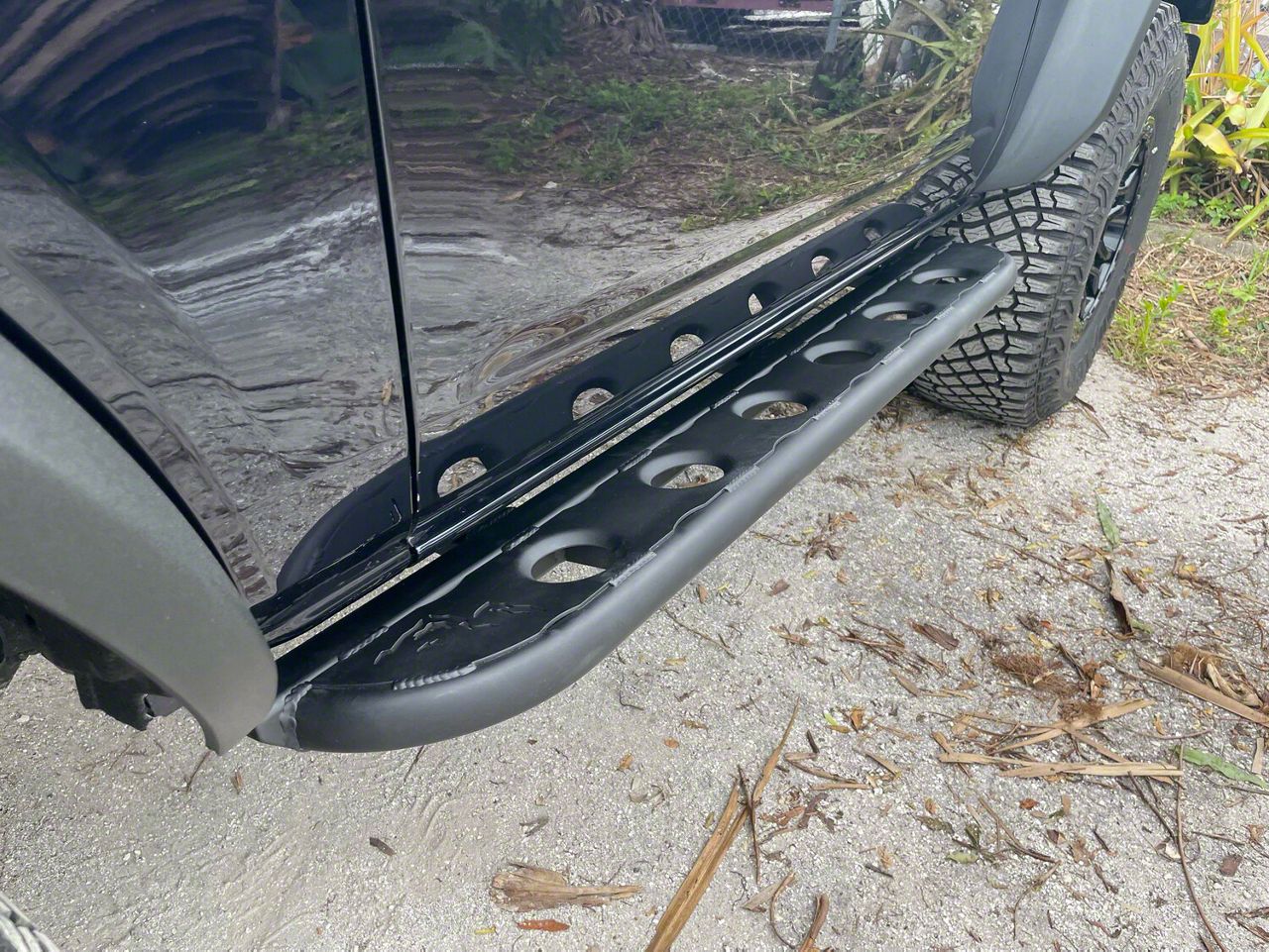 Bronco Frame Mounted Rock Sliders; Raw Steel (21-25 Bronco 4-Door ...