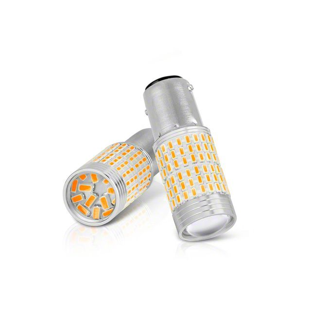 Bronco Full 360 Degree LED Chip Machine-Soldered Bulbs; Amber; 1157 ...