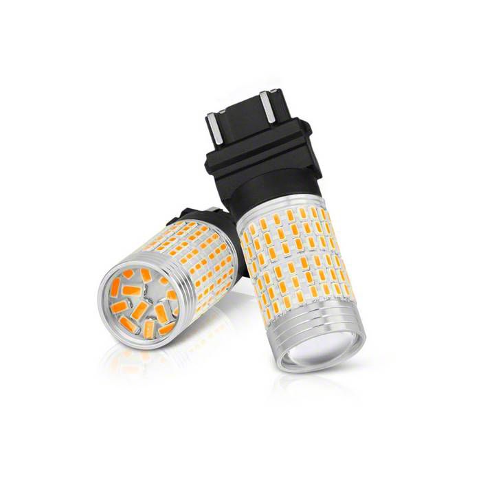Bronco Full 360 Degree LED Chip Machine-Soldered Bulbs; Amber; 3156/ ...