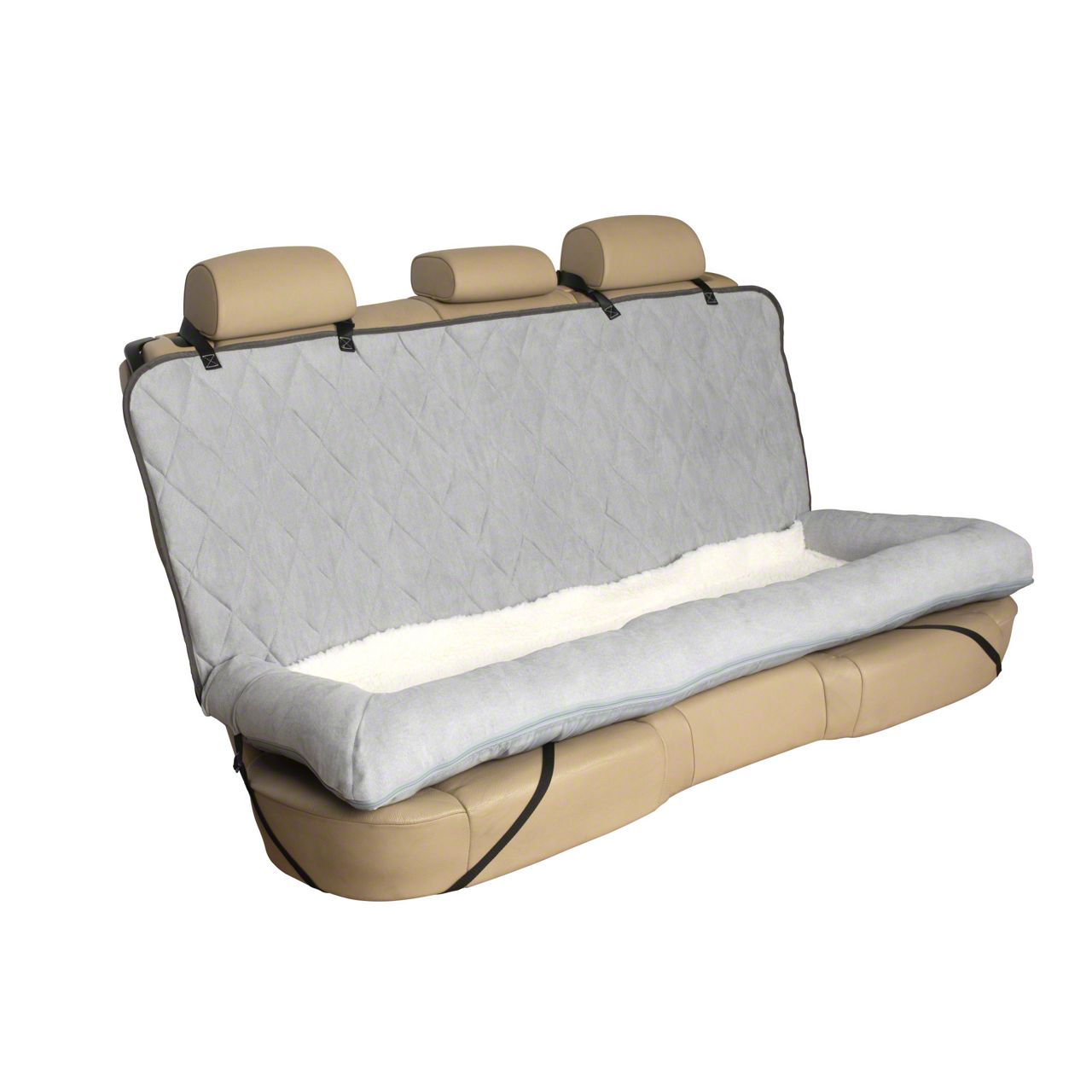 Bronco Happy Ride Car Dog Bed Bench; Grey - Free Shipping