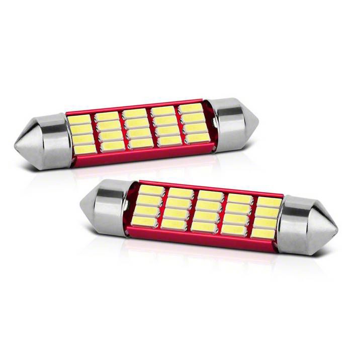 Bronco LED Chip Machine-Soldered Bulbs; White 5500K; 41mm Festoon ...