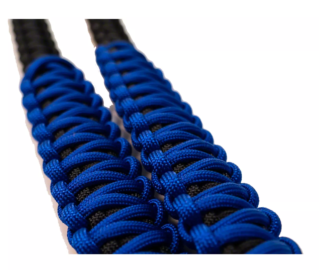 Bronco Paracord Headrest Grab Handles; Black/Dark Blue (21-23 Bronco ...
