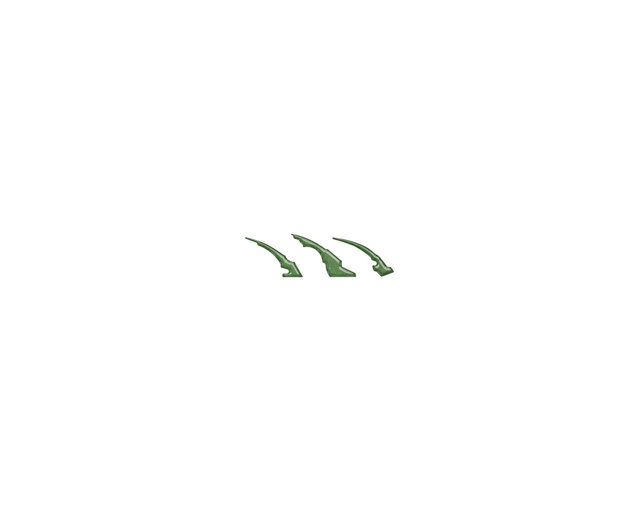 Bronco Raptor Emblem Claw Mark Inserts; Eruption Green (22-26 Bronco ...