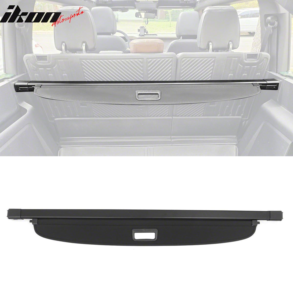 Bronco Retractable Rear Cargo Cover; Black (21-25 Bronco 4-Door) - Free ...