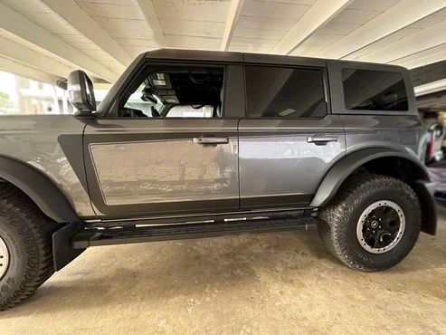 Bronco Reverse C-Stripe Side Graphic; Matte Black (21-26 Bronco 4-Door ...