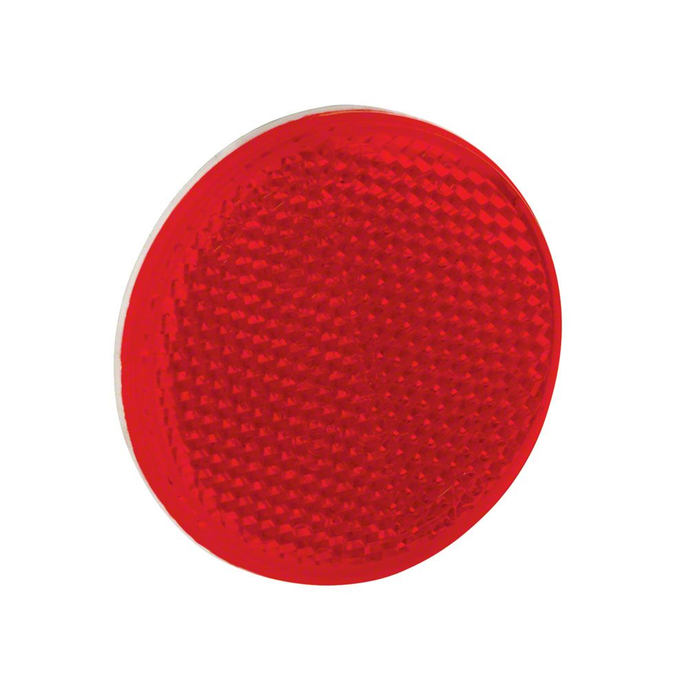 Bronco Round Reflective Tape; 2-3/16-Inch Adhesive Mount Red - Free ...