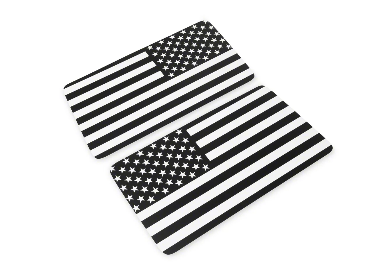 Bronco Side Window Decals; Standard US Flag (21-26 Bronco 4-Door w ...
