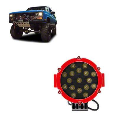 Bronco Sport 7-Inch Red Round LED Light Kit; Spot/Flood Combo Beam ...