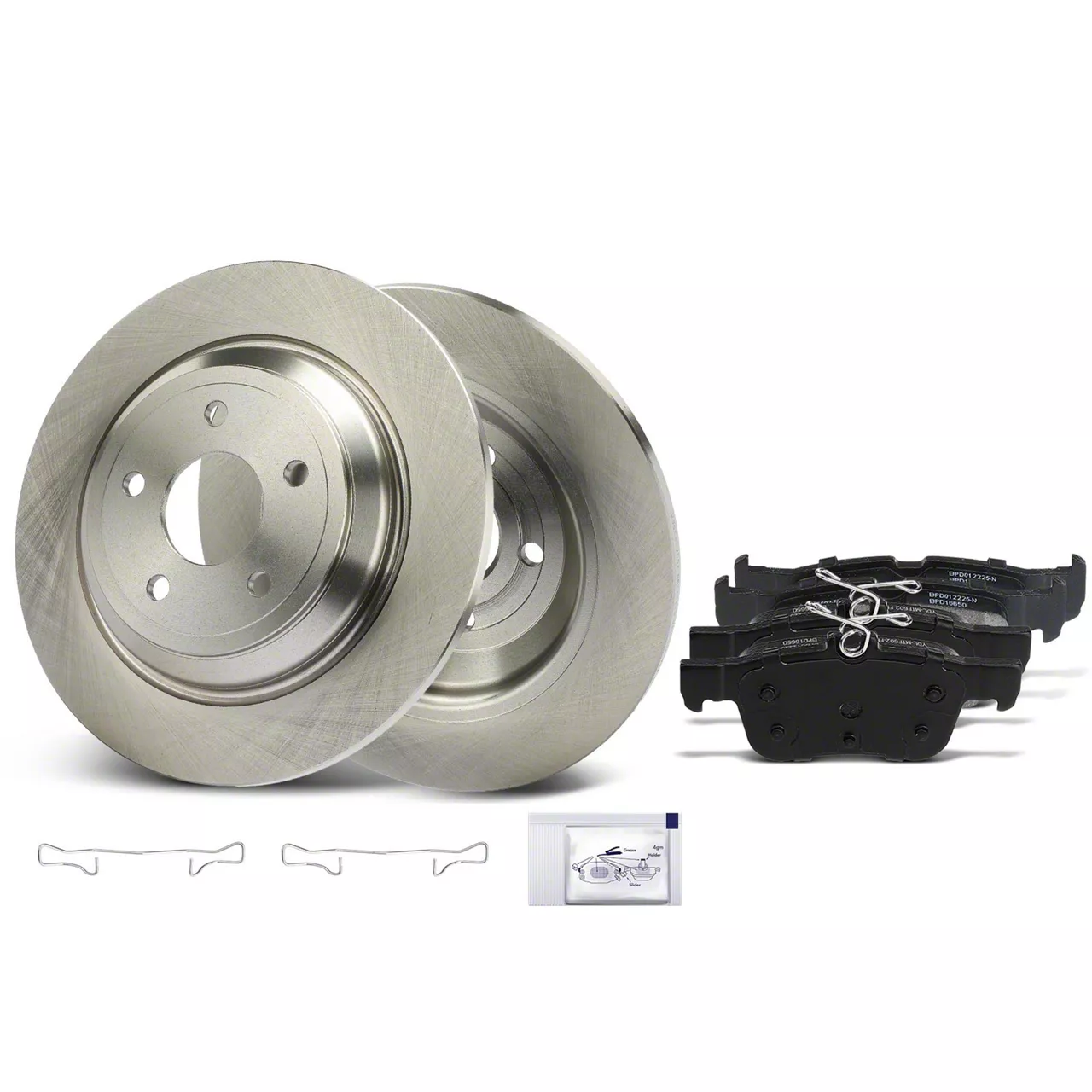 Bronco Sport Drilled 5-Lug Brake Rotor and Pad Kit; Rear (21-26 Bronco ...