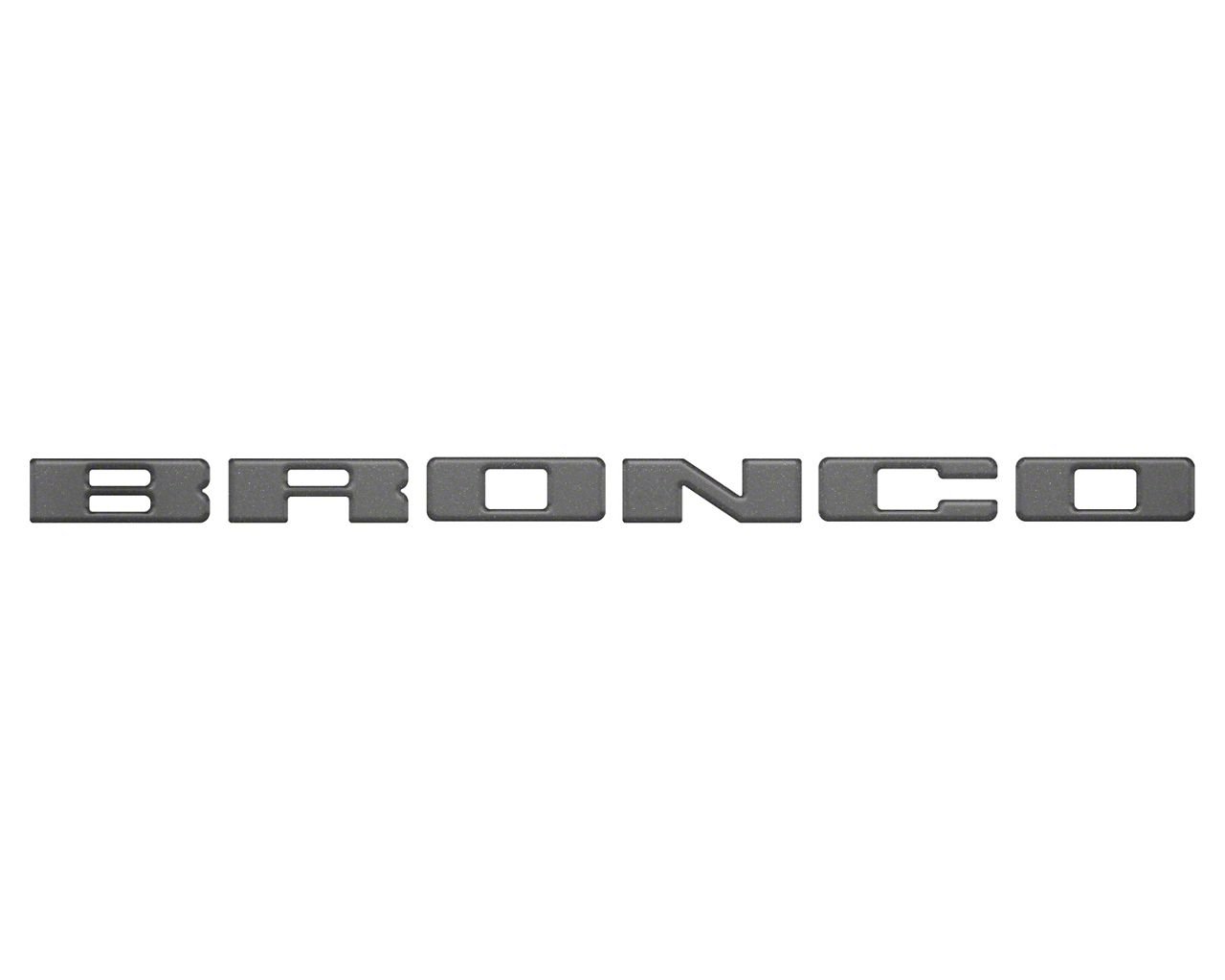 Bronco Sport Front Grille Letter Overlays; Carbonized Gray (21-26 ...