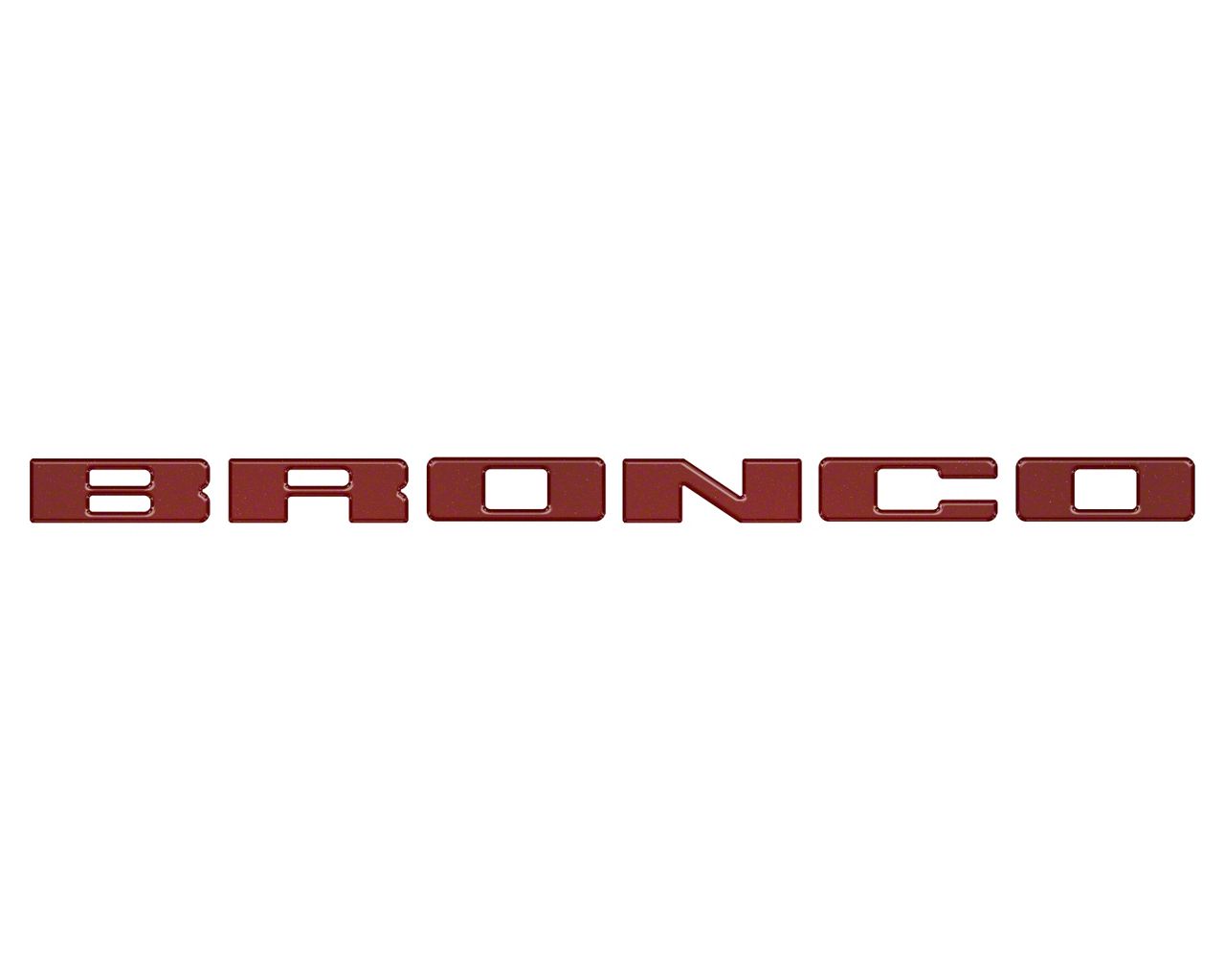 Bronco Sport Front Grille Letter Overlays; Rapid Red (21-26 Bronco ...