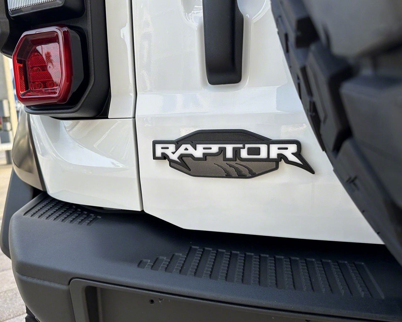 Bronco Swing Gate Emblem Inserts; Rapid Red (22-26 Bronco Raptor ...