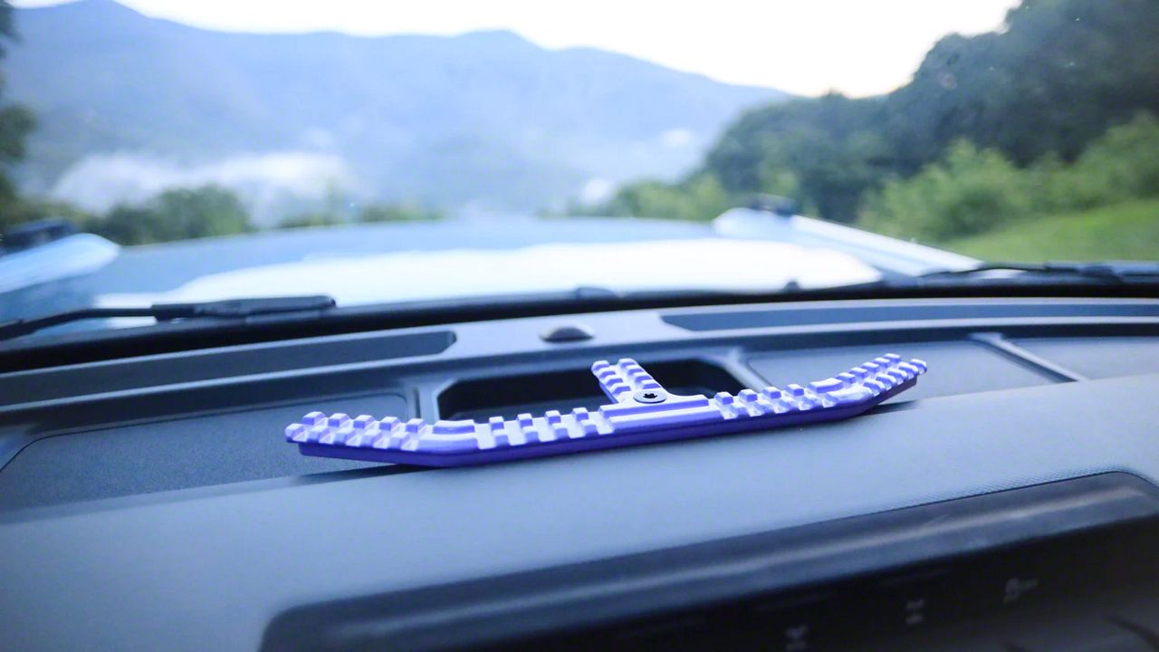 Bronco The Slingshot BYOD Dash Rail; Lilac (21-25 Bronco) - Free Shipping