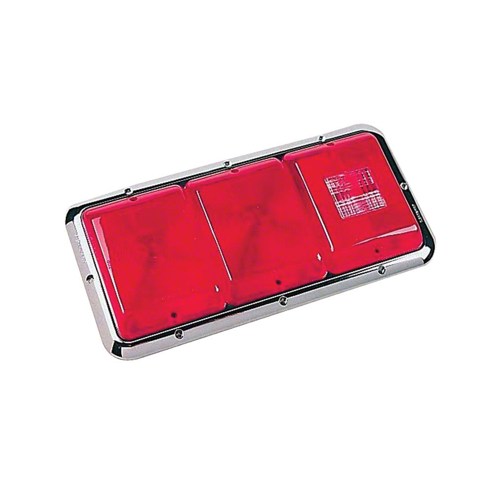 Bronco Trailer Tail Light 85; Recessed Triple Horizontal Mount Red, Red ...