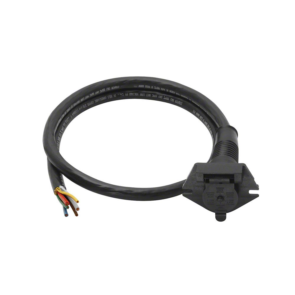 Bronco Trailer Wiring Adapter Connector; 6-Way Super Sealed Car End ...