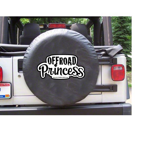 Bronco White Off-Road Princess Spare Tire Cover with Camera Port (21-25 ...