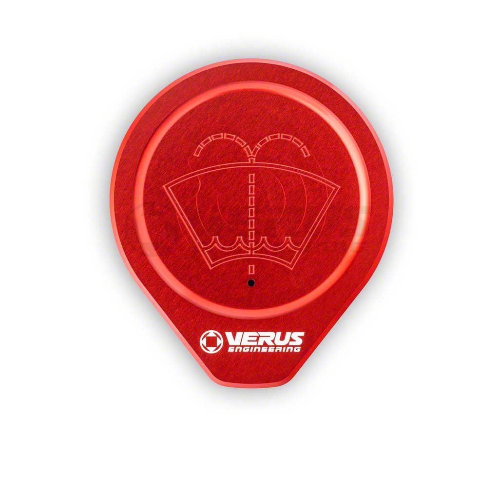 Bronco Windshield Washer Fluid Reservoir Cap; Anodized Red (21-26 ...