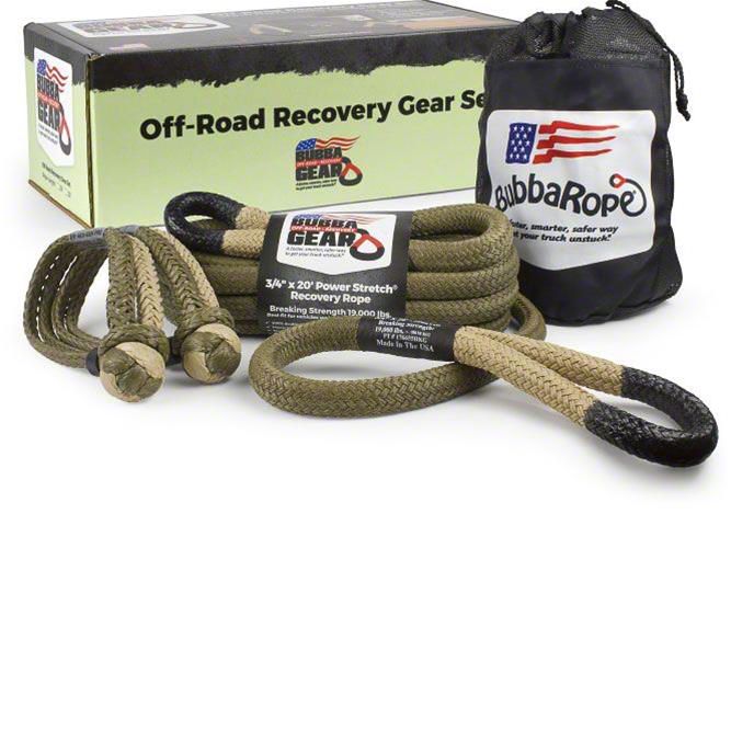Bubba Rope Frontier 3/4-Inch x 20-Foot Recovery Gear Set with Desert ...